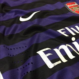Nike | Tops | Nike Fly Emirates Purple Black Jersey Soccer Sport | Poshmark